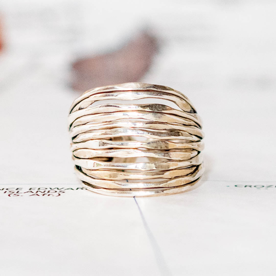 Sterling Silver Bramble Ring - India – soHza sister fairtrade boutique