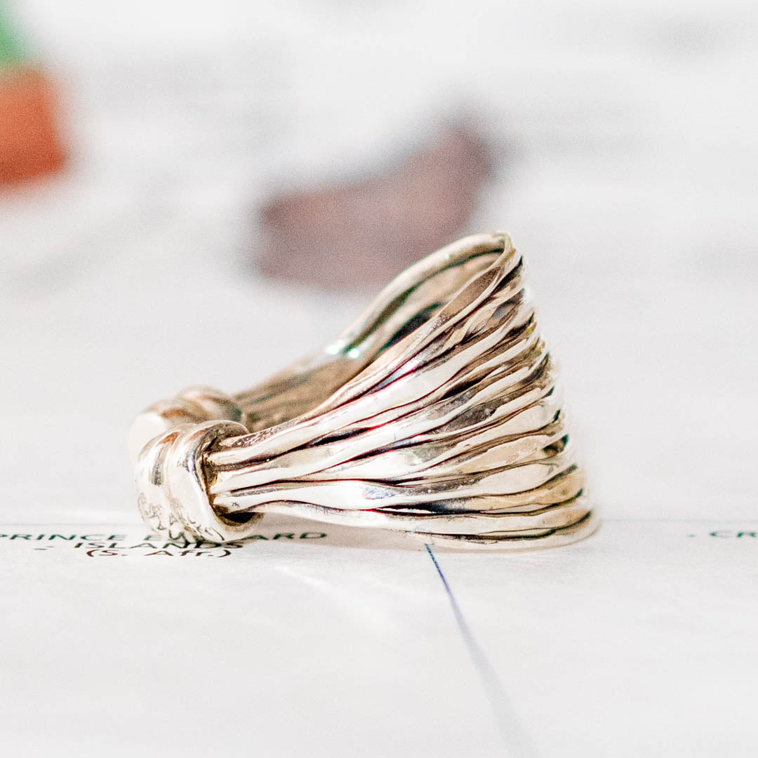 Sterling Silver Bramble Ring - India – soHza sister fairtrade boutique